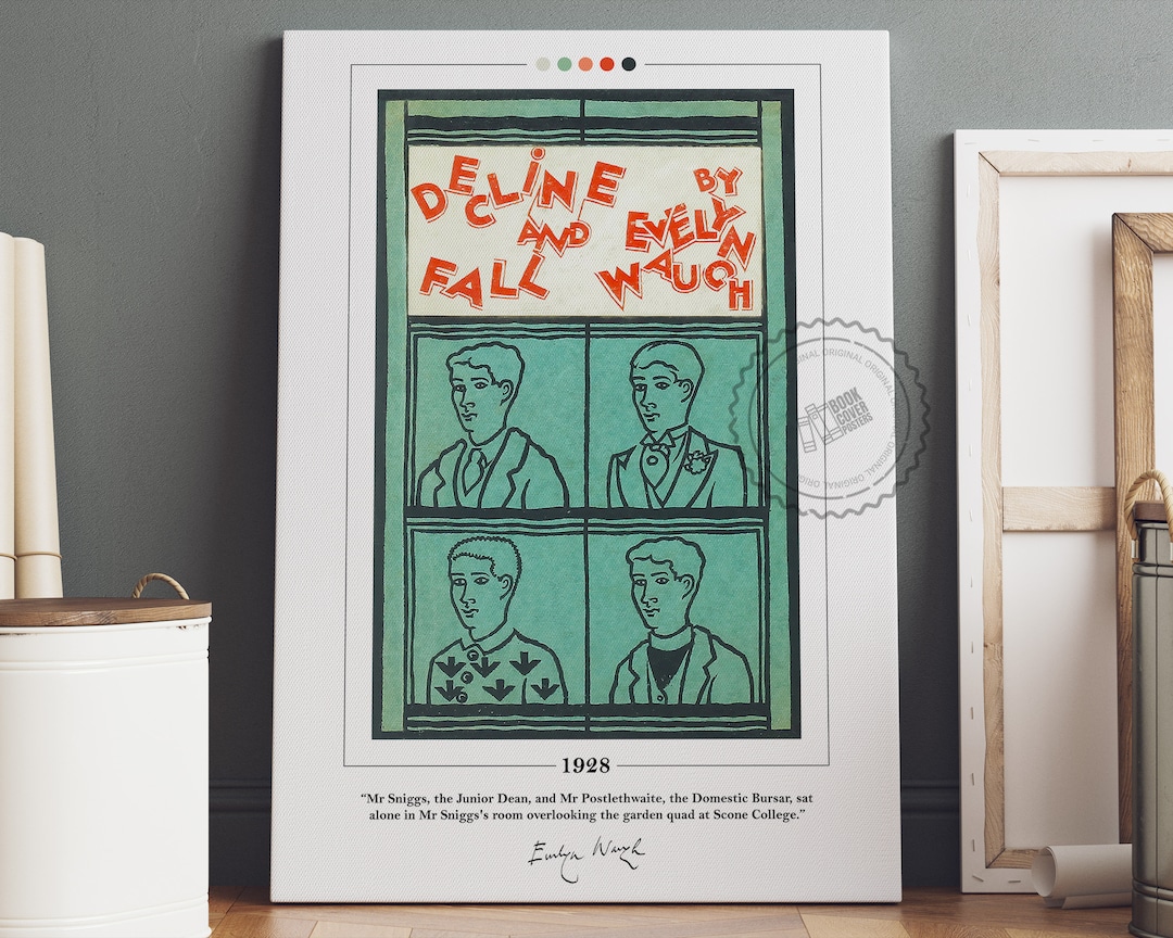 Decline and Fall Book Cover Poster | Evelyn Waugh, Decline and Fall ...