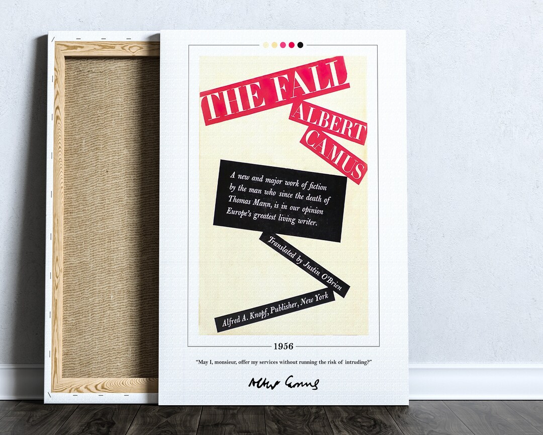 The Fall Book Cover Poster Albert Camus, the Fall Poster, the Fall ...