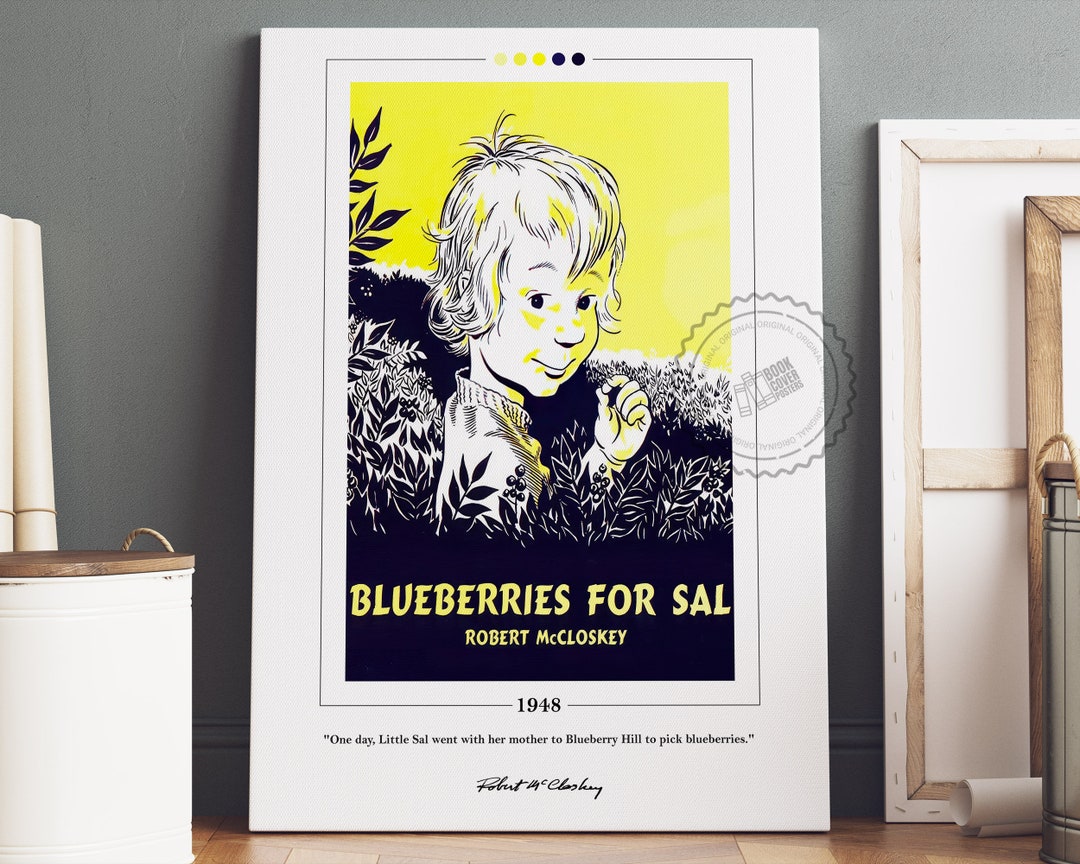 Blueberries for Sal Book Cover Poster | Robert Mccloskey, Blueberries ...