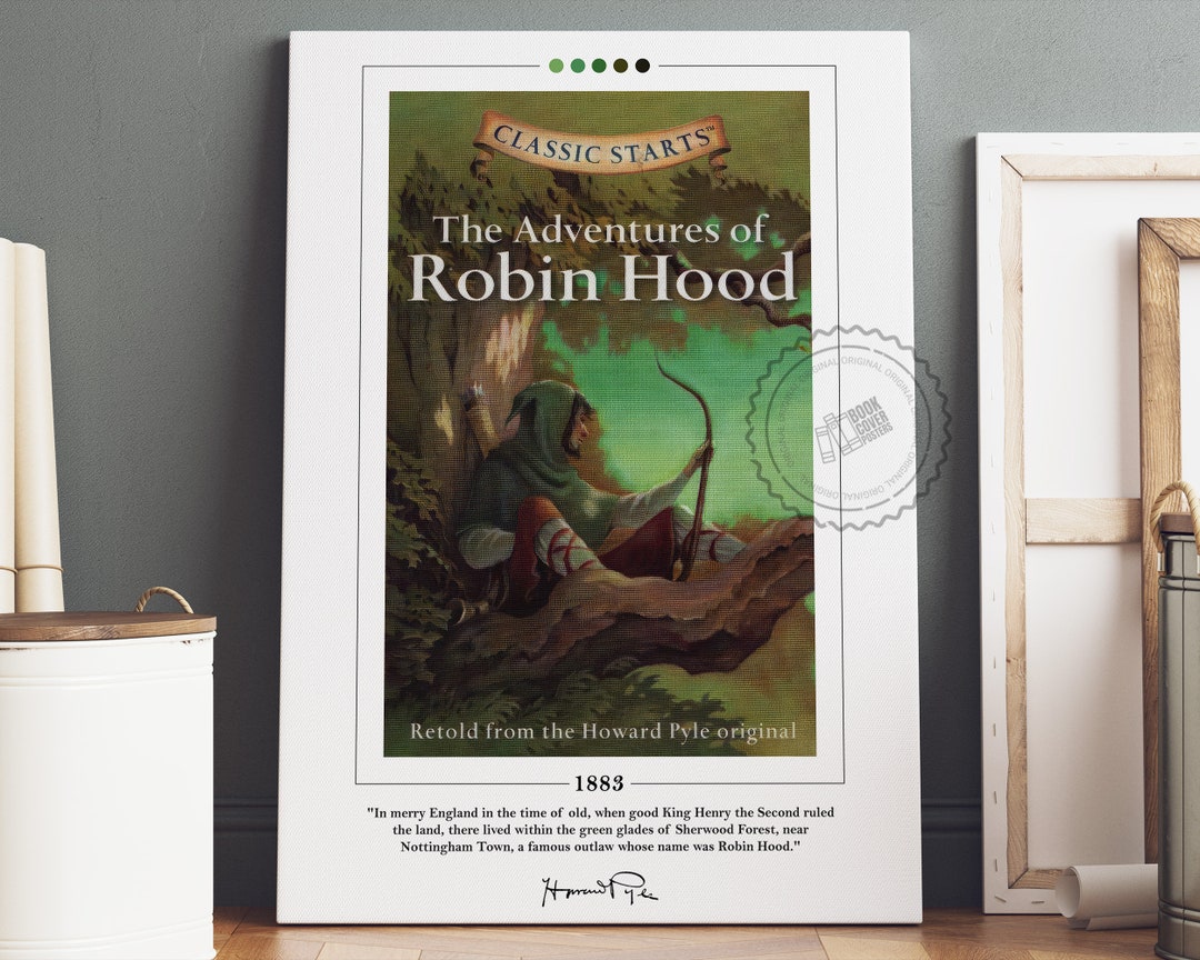 Adventures of Robin Hood Book Cover Poster | Howard Pyle, Adventures of ...