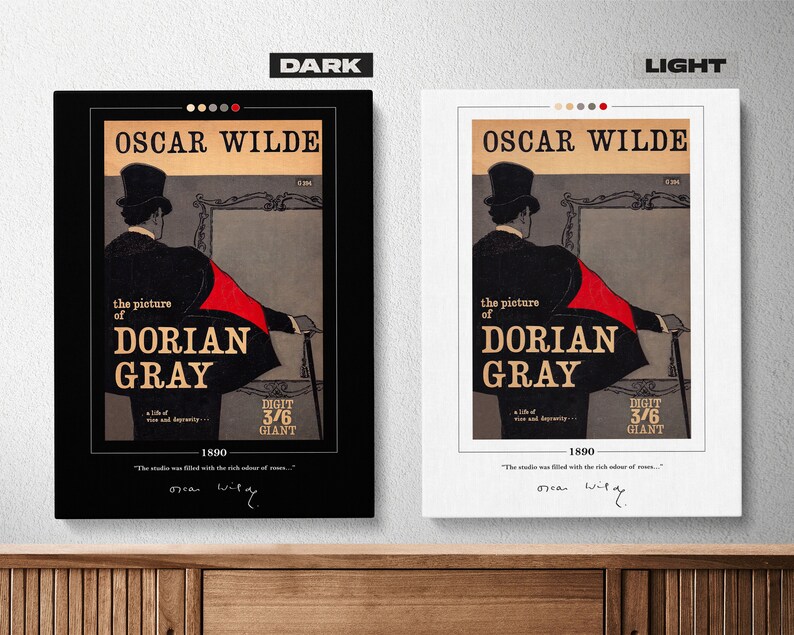 The Picture of Dorian Gray Book Cover Poster Oscar Wilde - Etsy