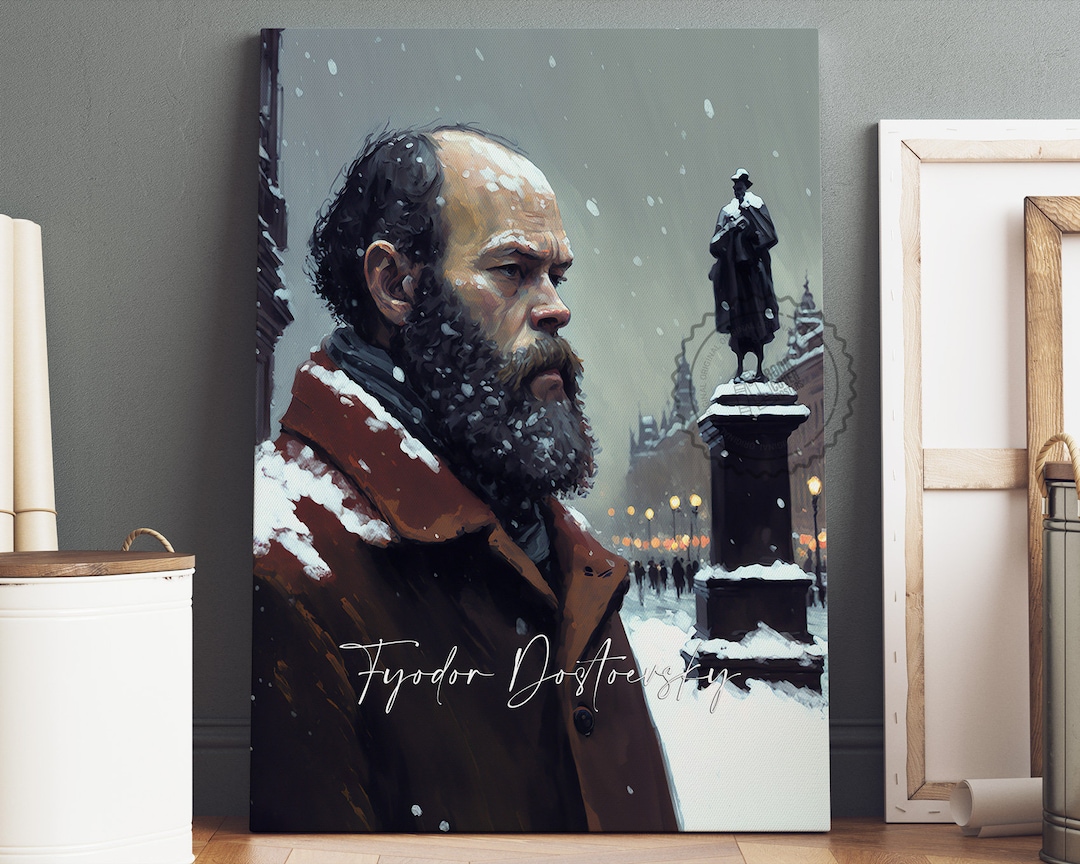 Fyodor Dostoevsky Poster Canvas | Fyodor Dostoevsky Canvas Wall Art ...