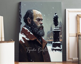 Fyodor Dostoevsky Portrait Print Poster - Etsy