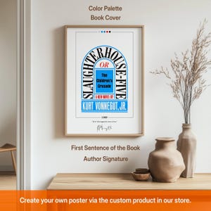 Slaughterhouse Five Book Cover Poster | Kurt Vonnegut, Slaughterhouse ...