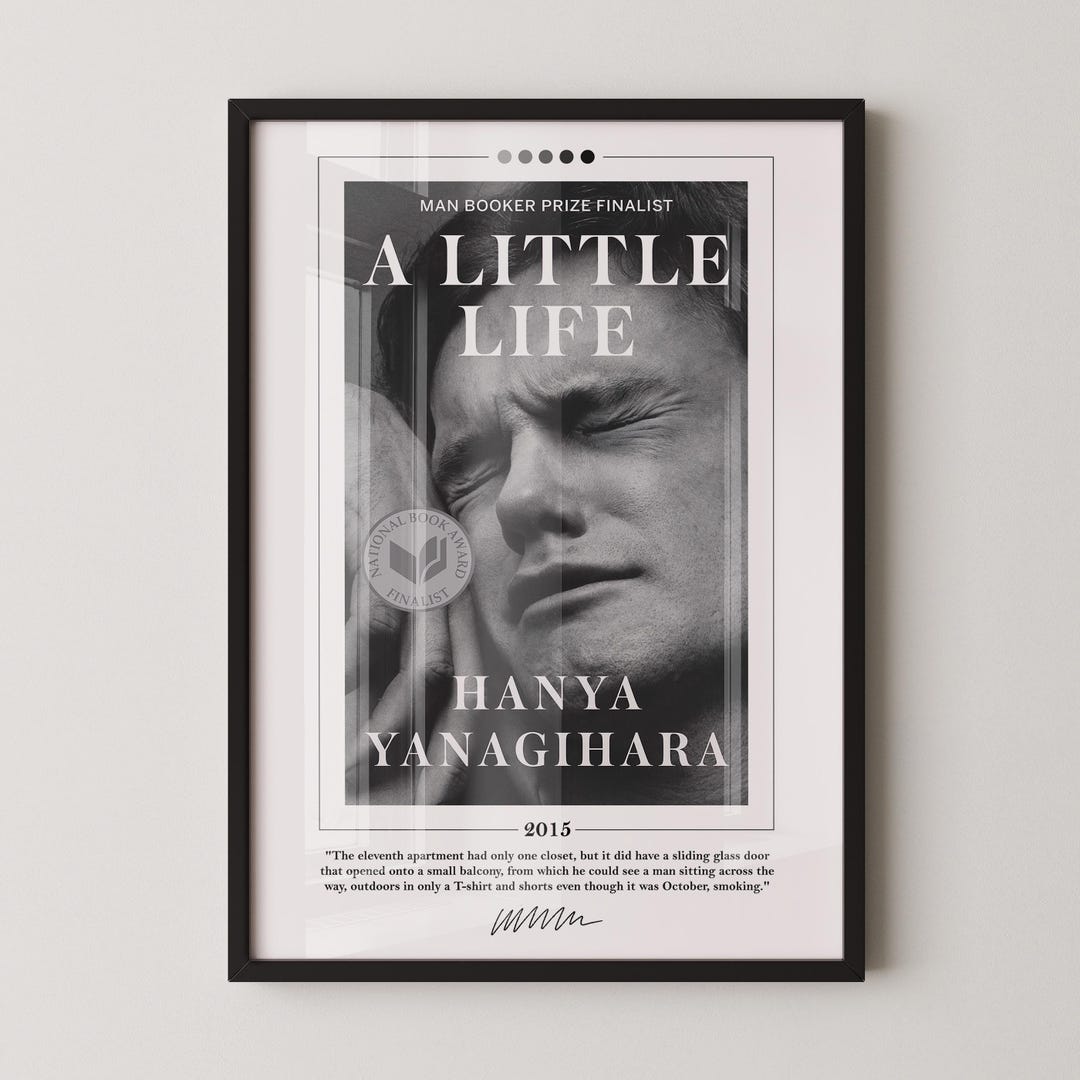 A Little Life Book Cover Poster | Hanya Yanagihara, A Little Life ...