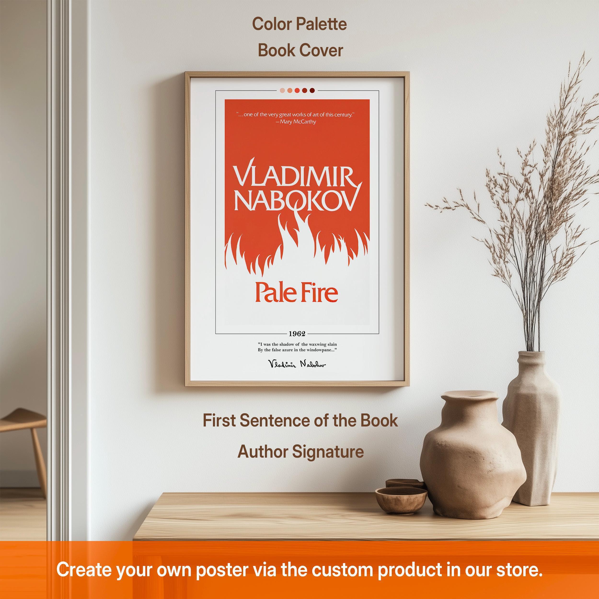 Pale Fire Book Cover Poster | Vladimir Nabokov, Pale Fire Poster, Pale ...