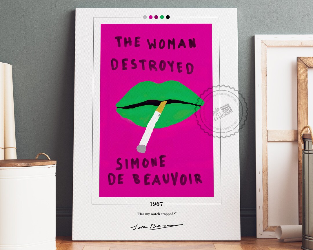 The Woman Destroyed Book Cover Poster | Simone De Beauvoir, Woman ...