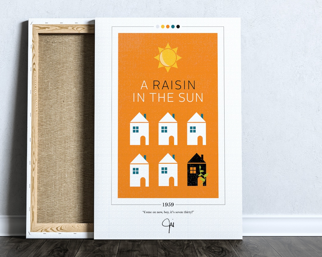 A Raisin In The Sun Book Cover Poster Lorraine Hansberry A Raisin In The Sun Poster Book