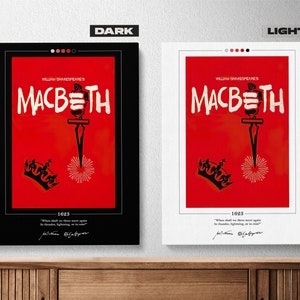 Macbeth Book Cover Poster | William Shakespeare, Macbeth Poster ...