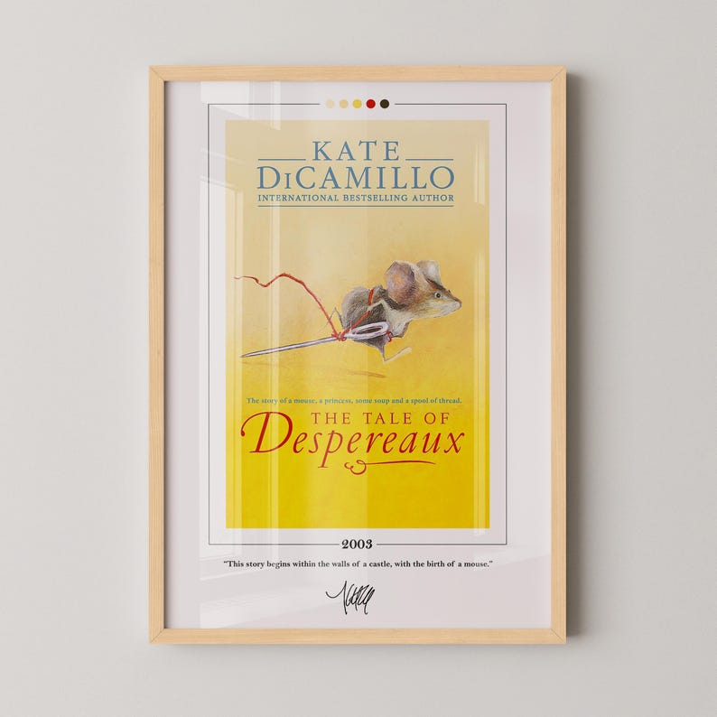 The Tale of Despereaux Book Cover Poster | Kate Dicamillo, the Tale of ...