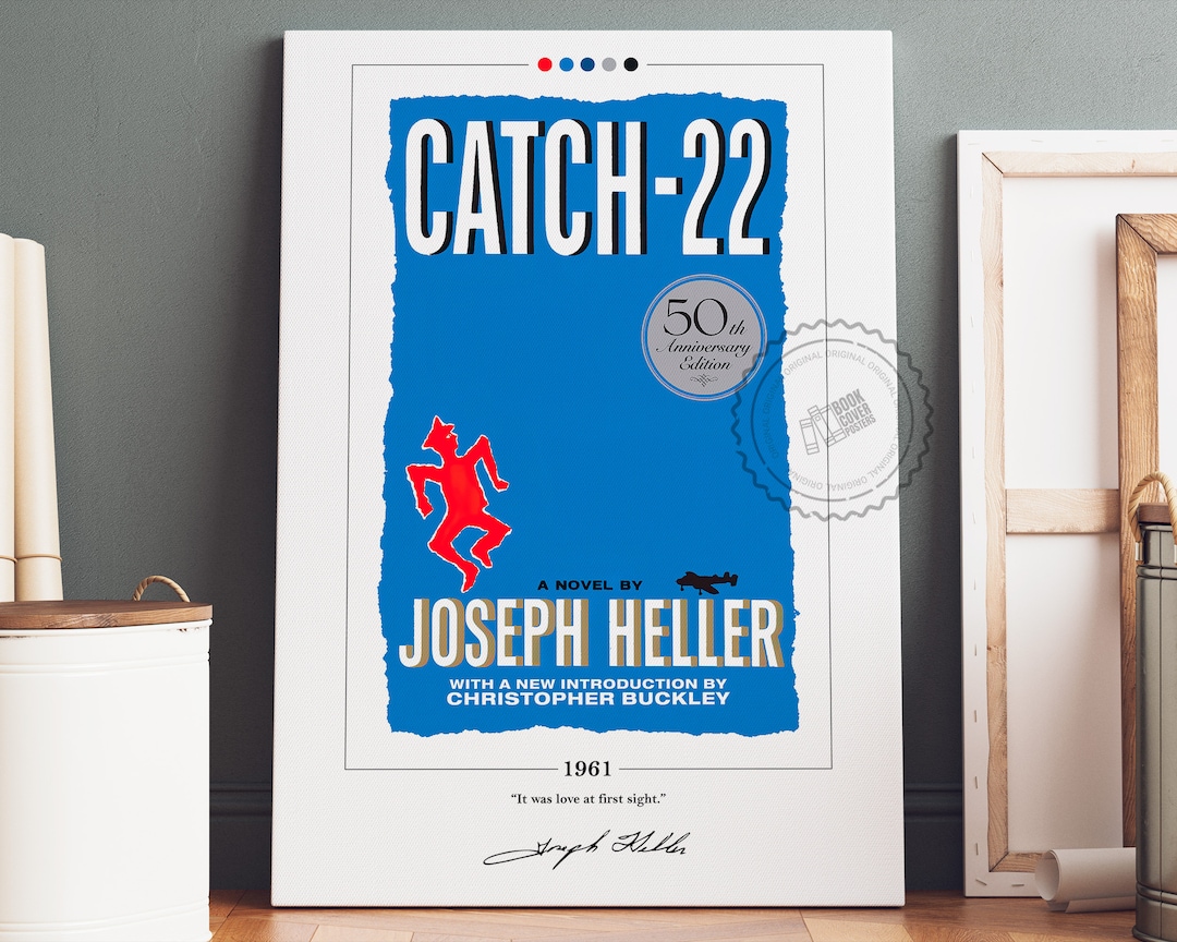 Catch 22 Book Cover Poster | Joseph Heller, Catch 22 Poster, Catch 22 ...