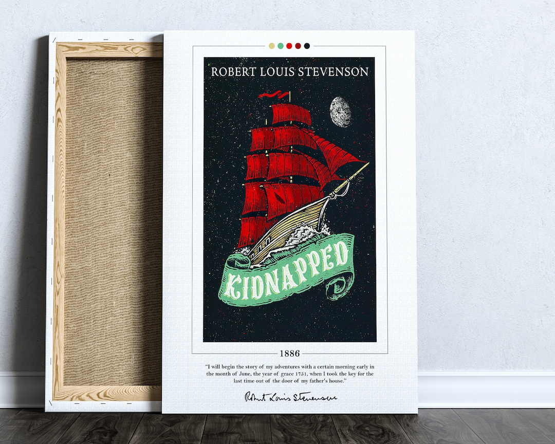 Kidnapped Book Cover Poster | Robert Louis Stevenson, Kidnapped Poster ...