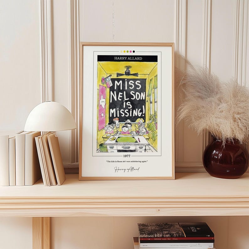 Miss Nelson is Missing Book Cover Poster | Harry Allard, Miss Nelson is ...