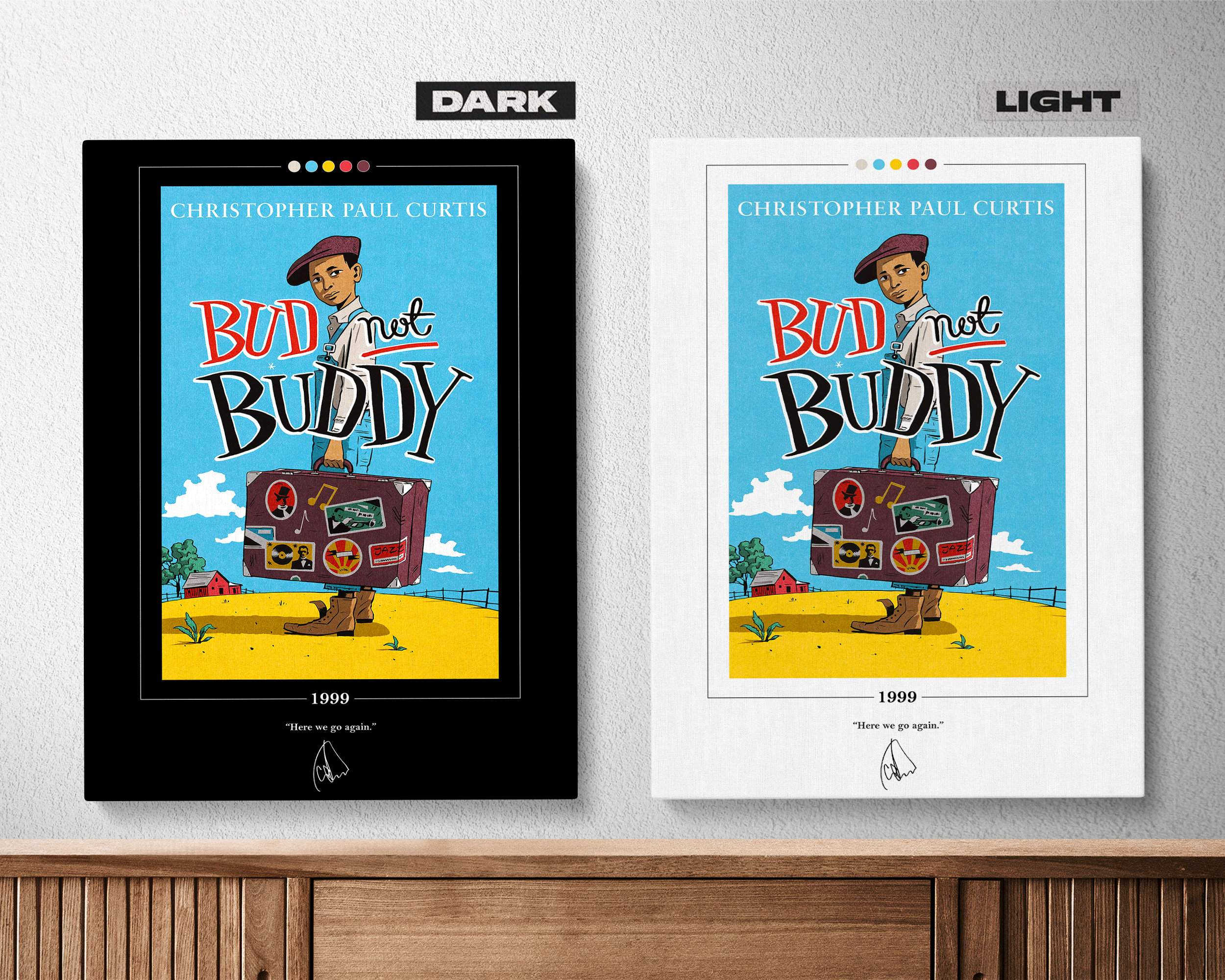 Bud Not Buddy Book Cover Poster Christopher Paul Curtis Bud - Etsy