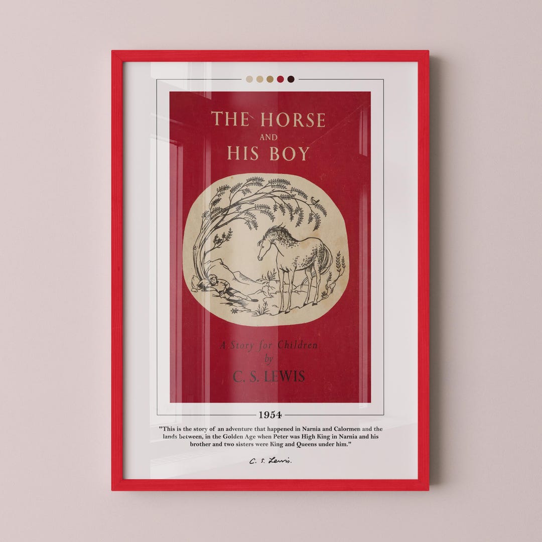 The Horse and His Boy Book Cover Poster | C. S. Lewis, the Chronicles ...