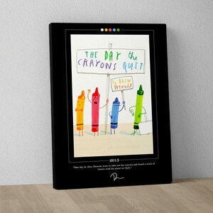 The Day the Crayons Quit Book Cover Poster | Drew Daywalt, the Day the ...