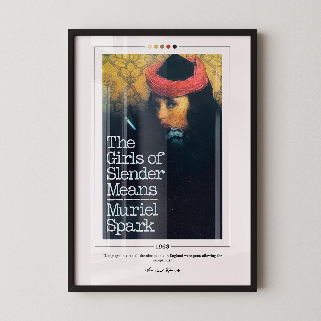 The Girls of Slender Means Book Cover Poster | Muriel Spark, the Girls ...