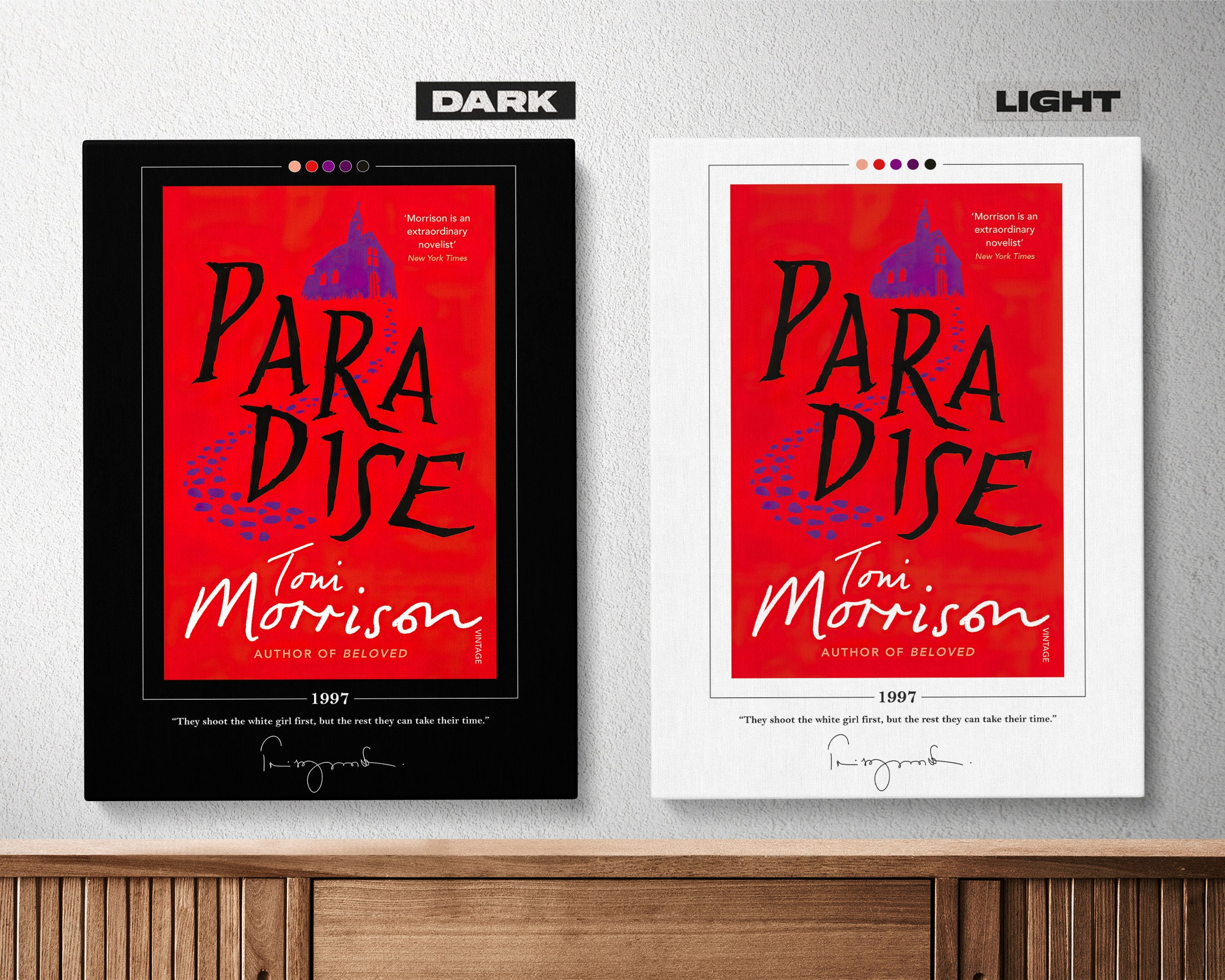 Paradise Book Cover Poster Toni Morrison Paradise Poster - Etsy