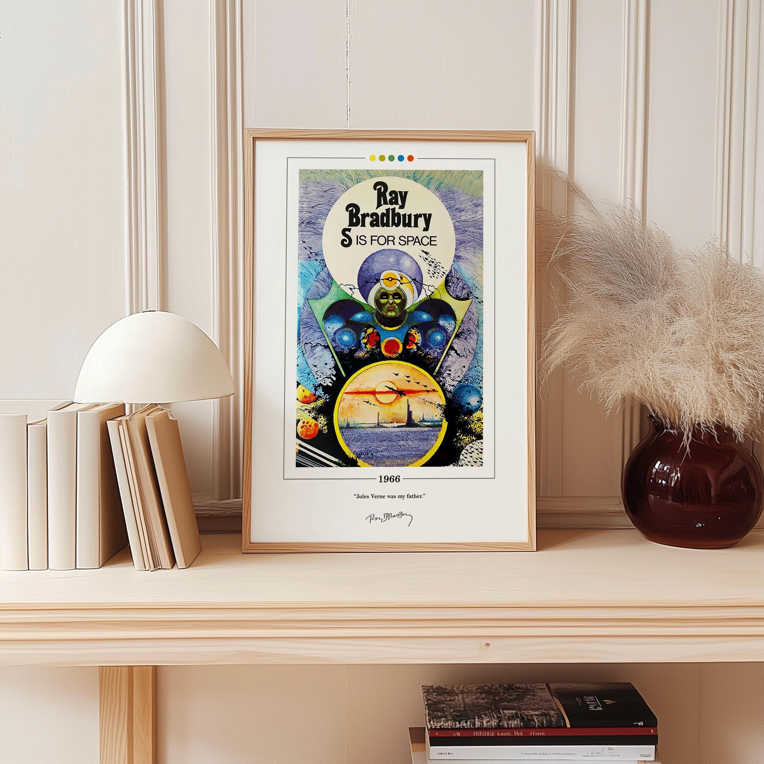S is for Space Book Cover Poster | Ray Bradbury, S is for Space Poster ...
