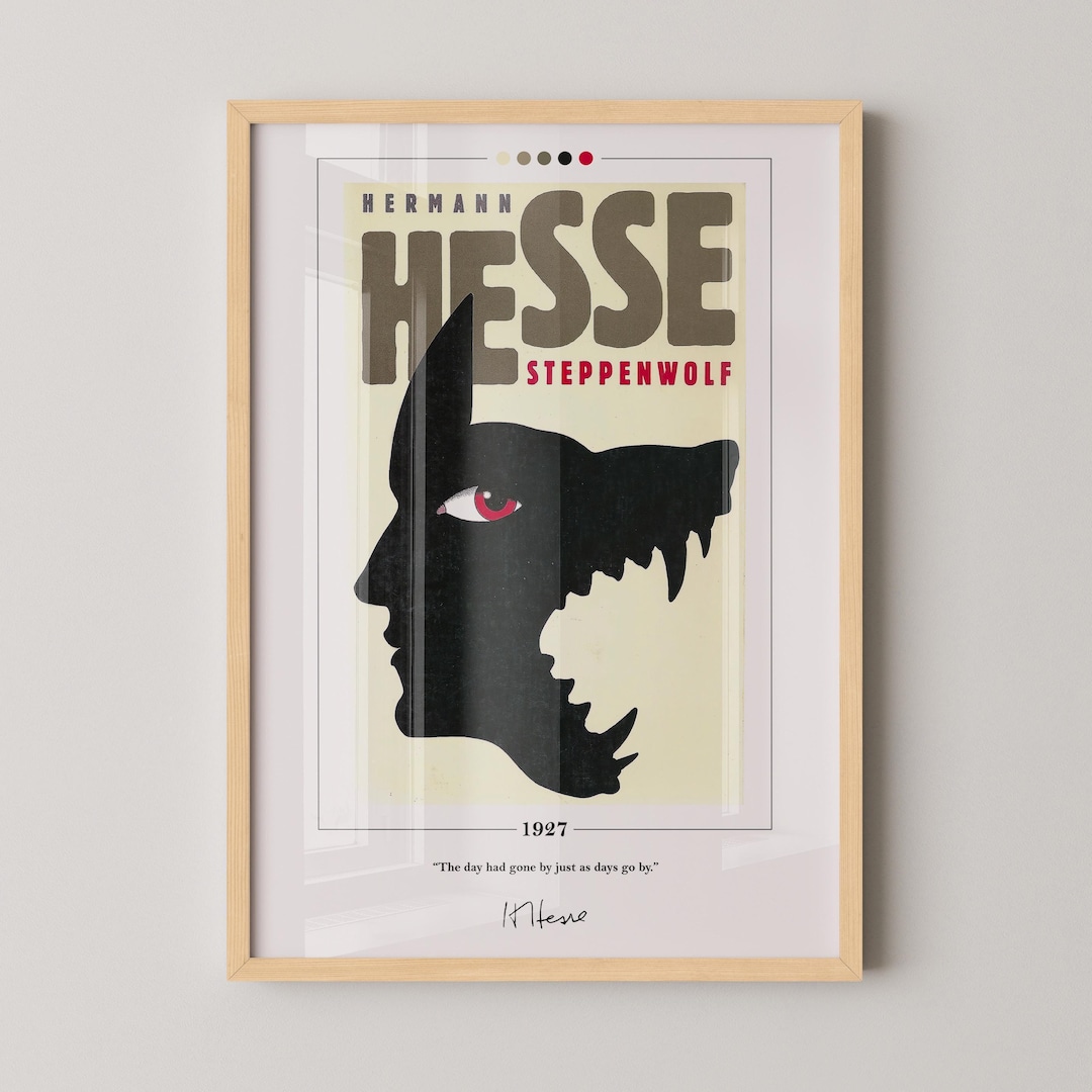 Steppenwolf Book Cover Poster | Hermann Hesse, Steppenwolf Poster ...