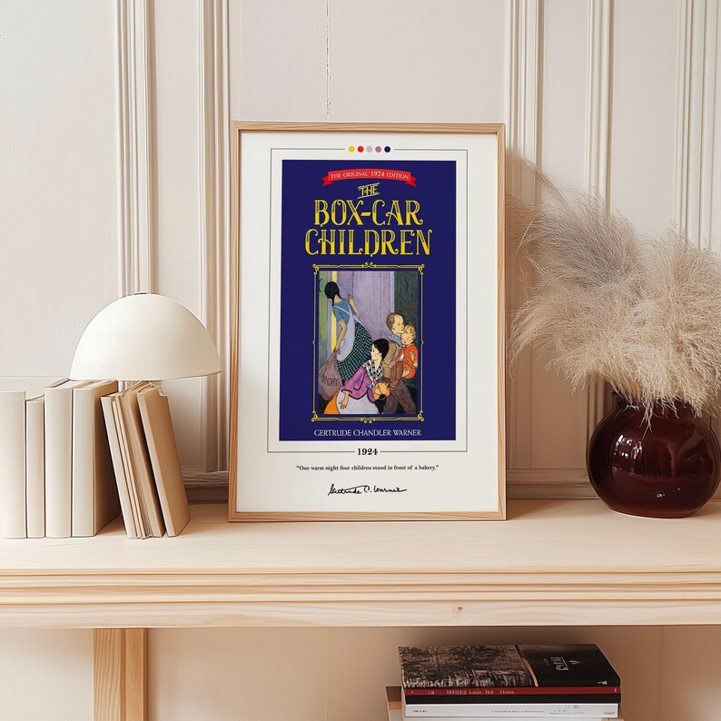 The Boxcar Children Book Cover Poster | Gertrude Chandler Warner, the ...