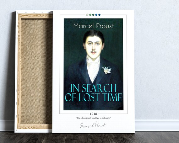 In Search of Lost Time Book Cover Poster Marcel Proust in - Etsy