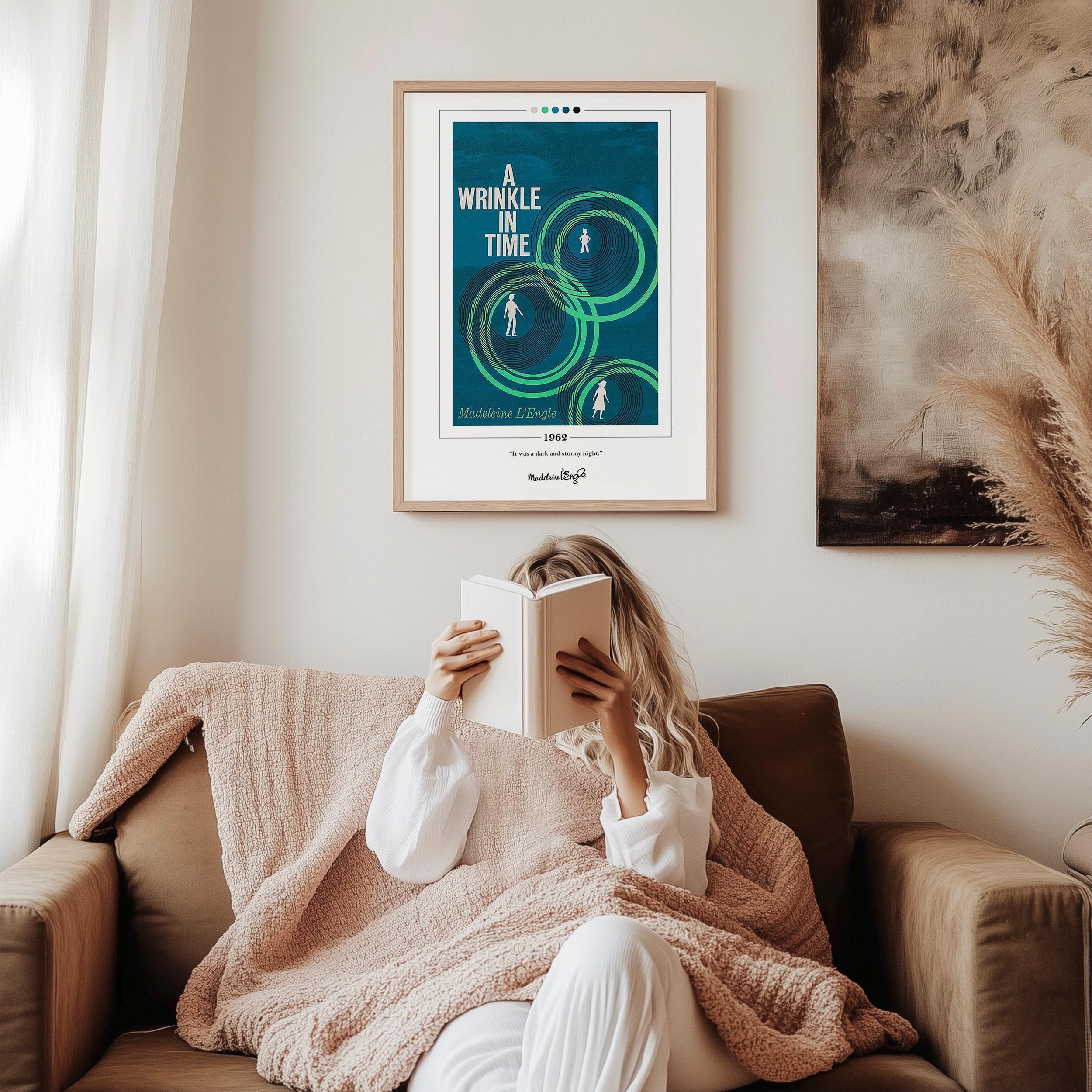 A Wrinkle in Time Book Cover Poster | Madeleine L'engle, A Wrinkle in ...