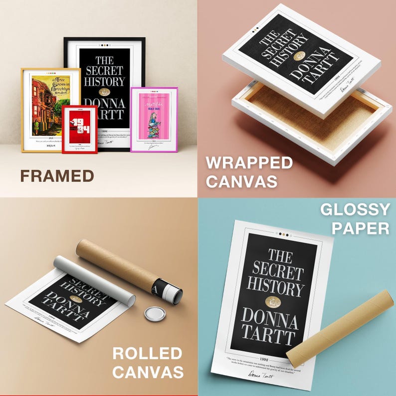The Secret History Book Cover Poster | Donna Tartt, the Secret History ...
