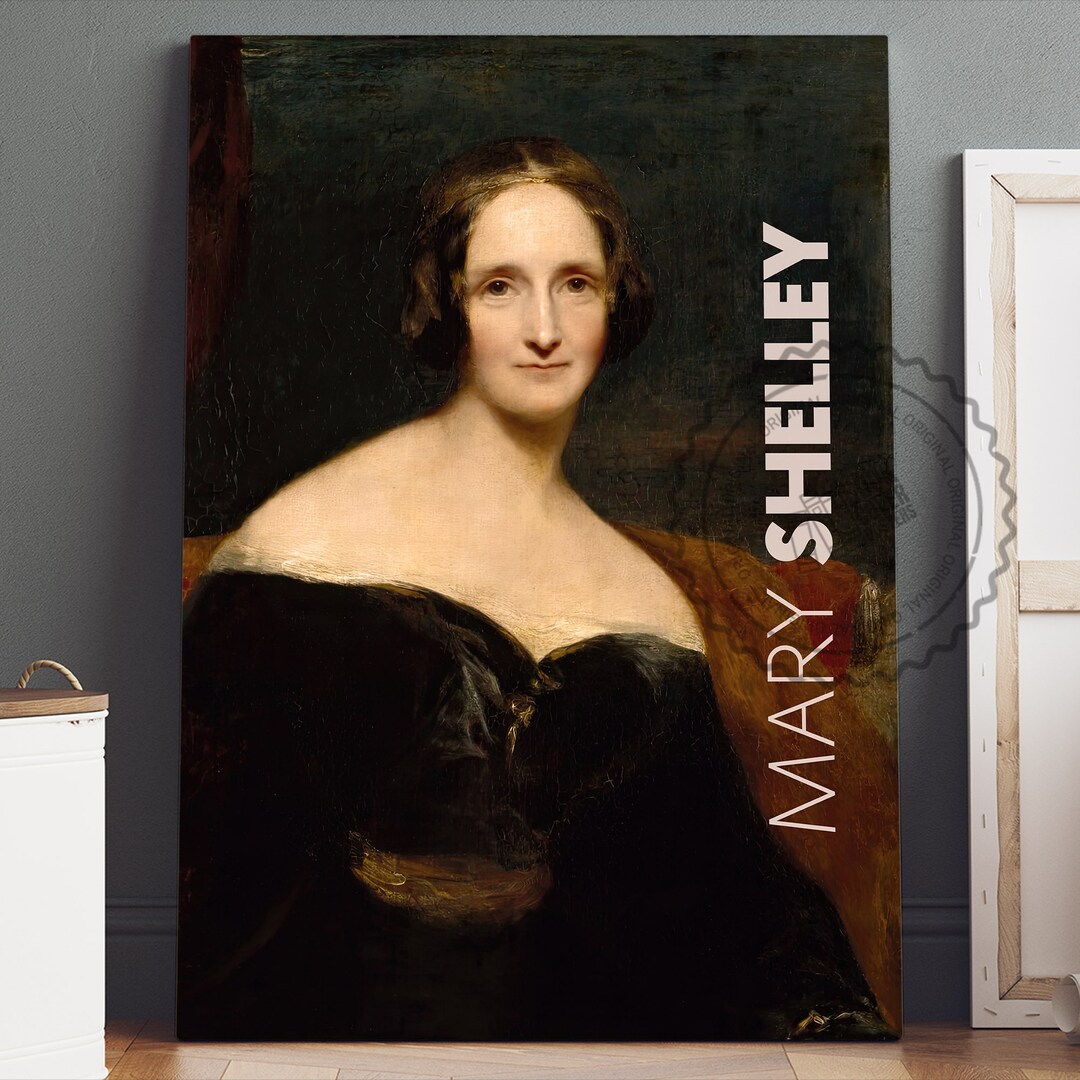 Mary Shelley Poster Canvas Wall Art, Book Lover Gifts, Gifts for ...