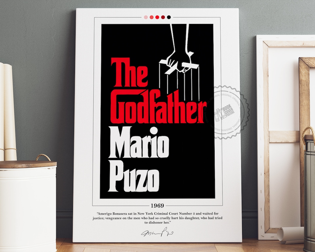 The Godfather Book Cover Poster Mario Puzo, the Godfather Poster, the ...