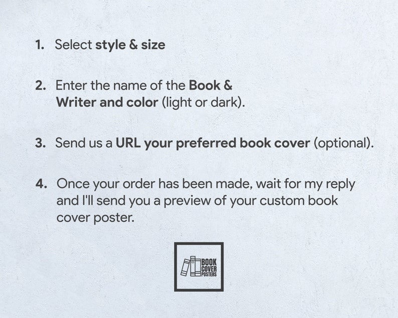 Request Your Own Book Cover Poster Book Posters Book - Etsy
