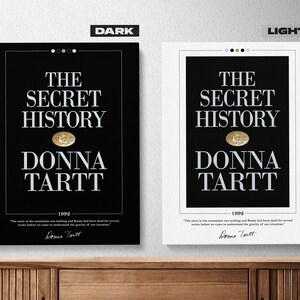 The Secret History Book Cover Poster | Donna Tartt, the Secret History ...