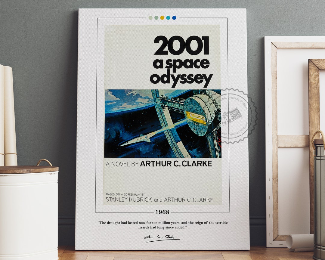 2001 A Space Odyssey Book Cover Poster | Arthur C. Clarke, 2001 A Space ...