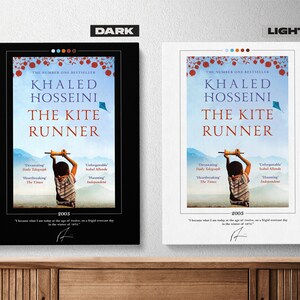 The Kite Runner Book Cover Poster | Khaled Hosseini, the Kite Runner ...
