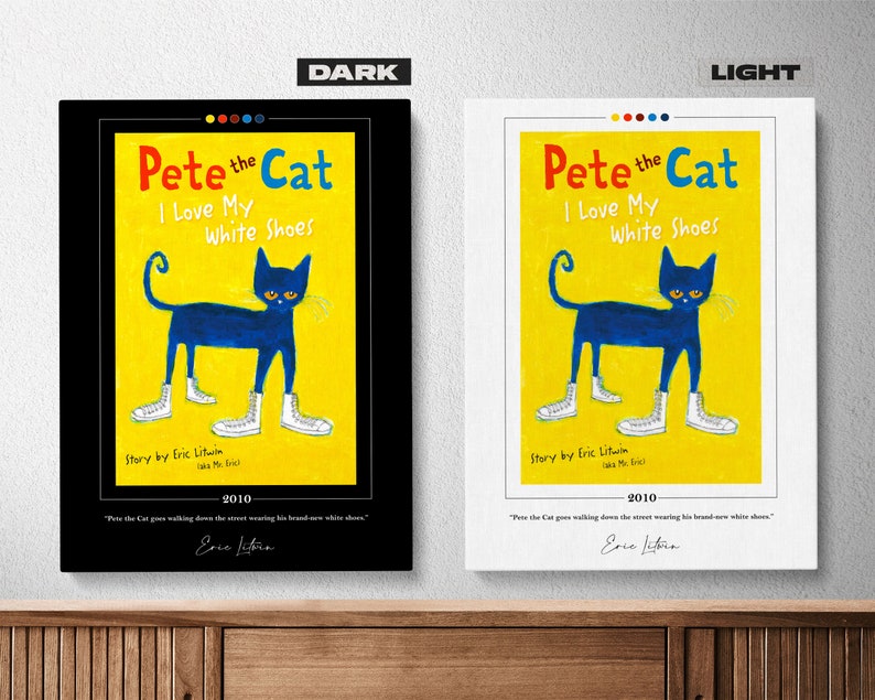 Pete the Cat Book Cover Poster Eric Litwin Pete the Cat - Etsy
