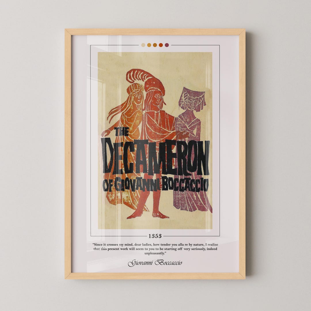 The Decameron Book Cover Poster | Giovanni Boccaccio, the Decameron ...