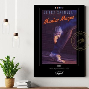 Maniac Magee Book Cover Poster | Jerry Spinelli, Maniac Magee Poster ...