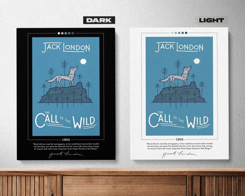 The Call of the Wild Book Cover Poster Jack London the Call - Etsy