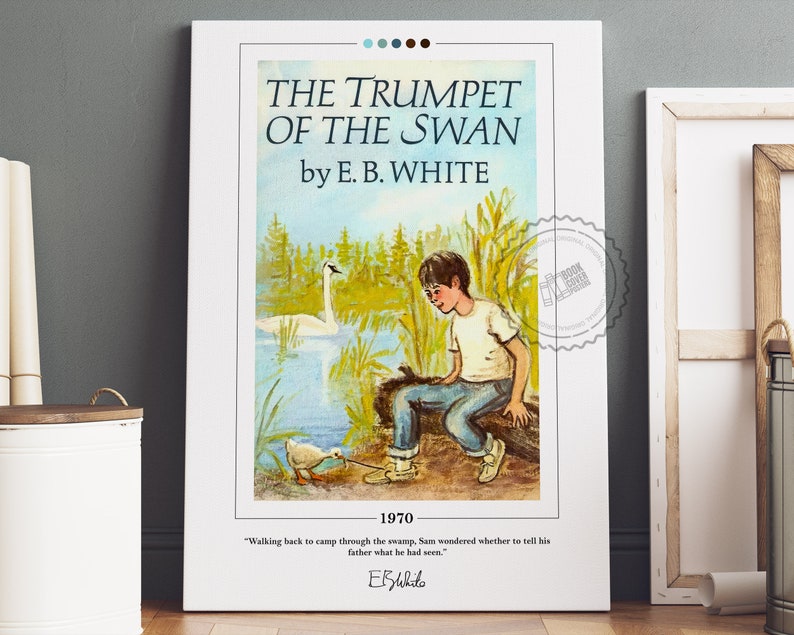 The Trumpet of the Swan Book Cover Poster E. B. White the - Etsy