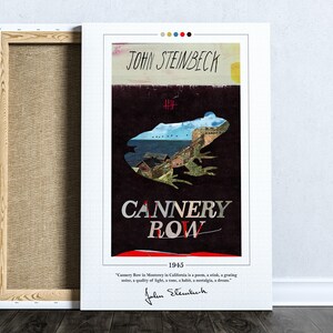 Cannery Row Book Cover Poster | John Steinbeck, Cannery Row Poster ...