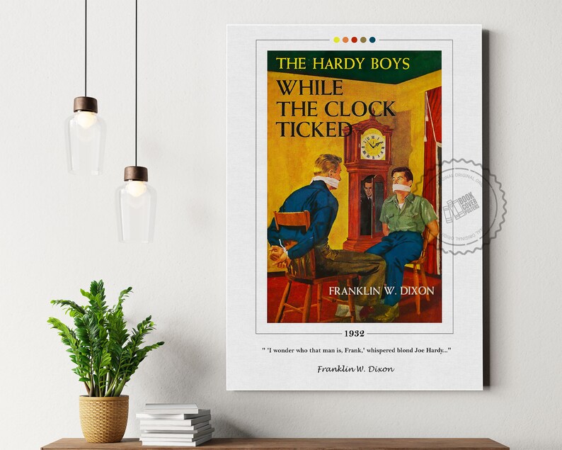 While the Clock Ticked Book Cover Poster Franklin W. Dixon - Etsy