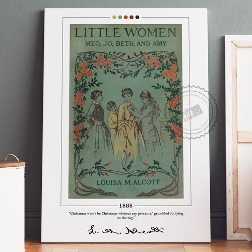 Little Women Book Cover Poster Louisa May Alcott Little - Etsy