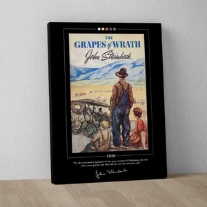 The Grapes of Wrath Book Cover Poster | John Steinbeck, the Grapes of ...