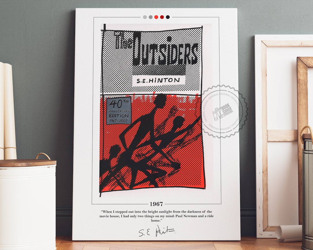 The Outsiders Book Cover Poster | S. E. Hinton, the Outsiders Poster ...