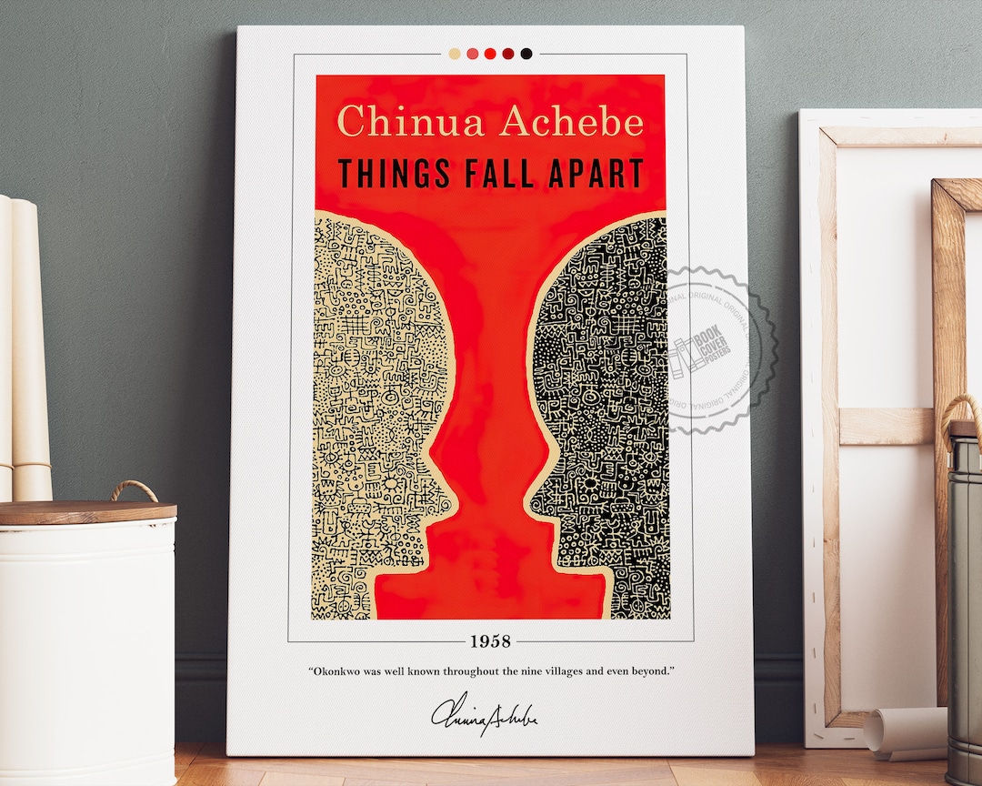 Things Fall Apart Book Cover Poster | Chinua Achebe, Things Fall Apart ...