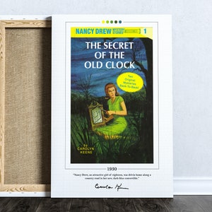 The Secret of the Old Clock Book Cover Poster | Carolyn Keene, the ...