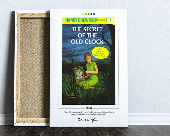The Secret of the Old Clock Book Cover Poster Carolyn Keene - Etsy