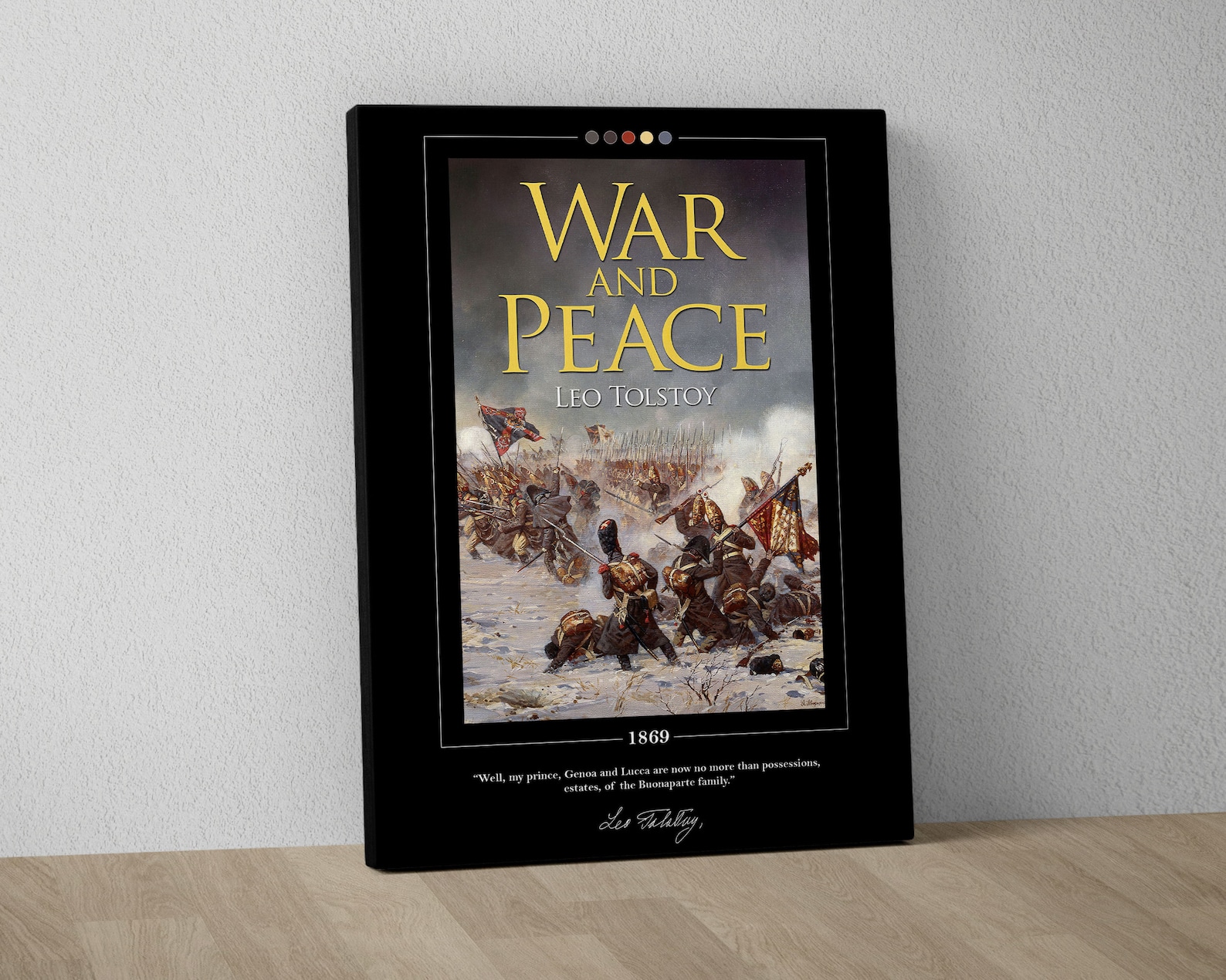 War and Peace Book Cover Poster Leo Tolstoy War and Peace - Etsy