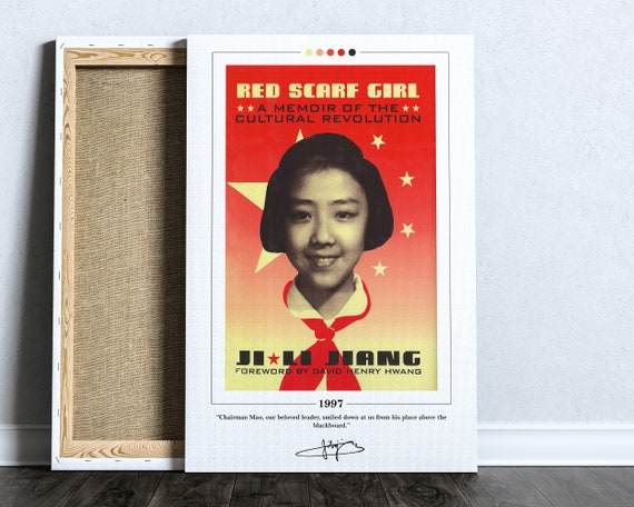 Red Scarf Girl Book Cover Poster Ji Li Jiang Red Scarf Girl - Etsy