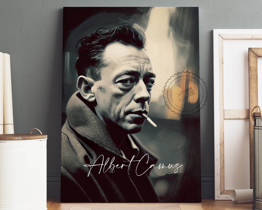 Albert Camus Poster Canvas | Albert Camus Canvas Wall Art, Albert Camus ...